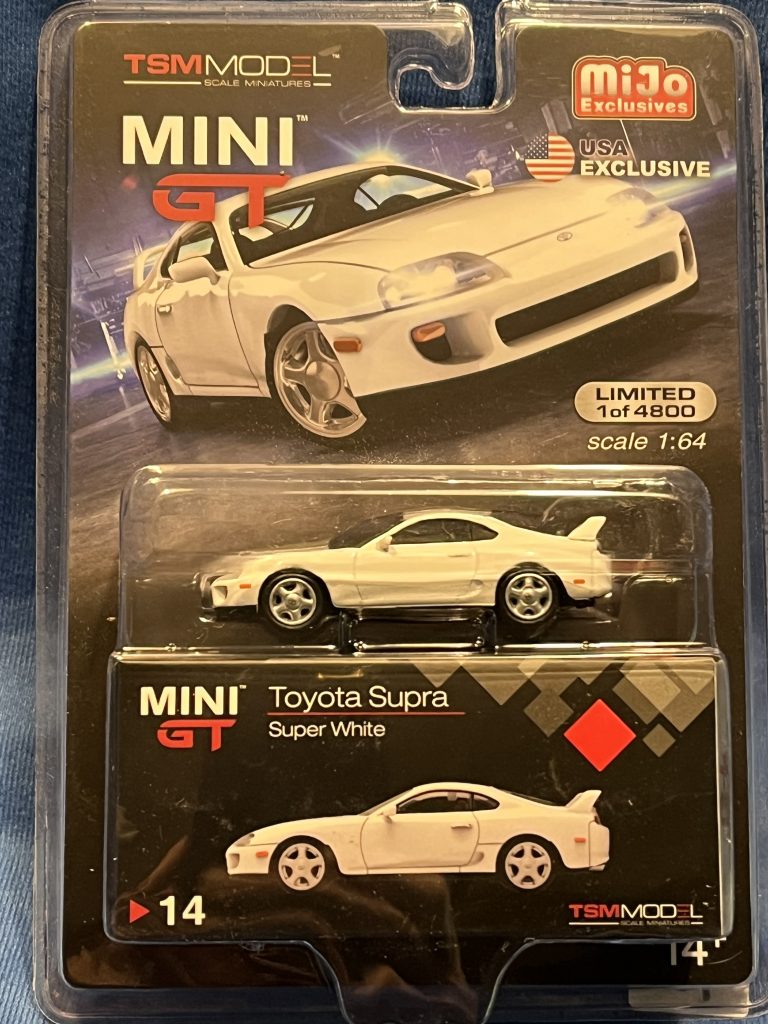 Mini GT MIJO Exclusive (USA) Toyota Supra, White, #14 - Mike the die ...
