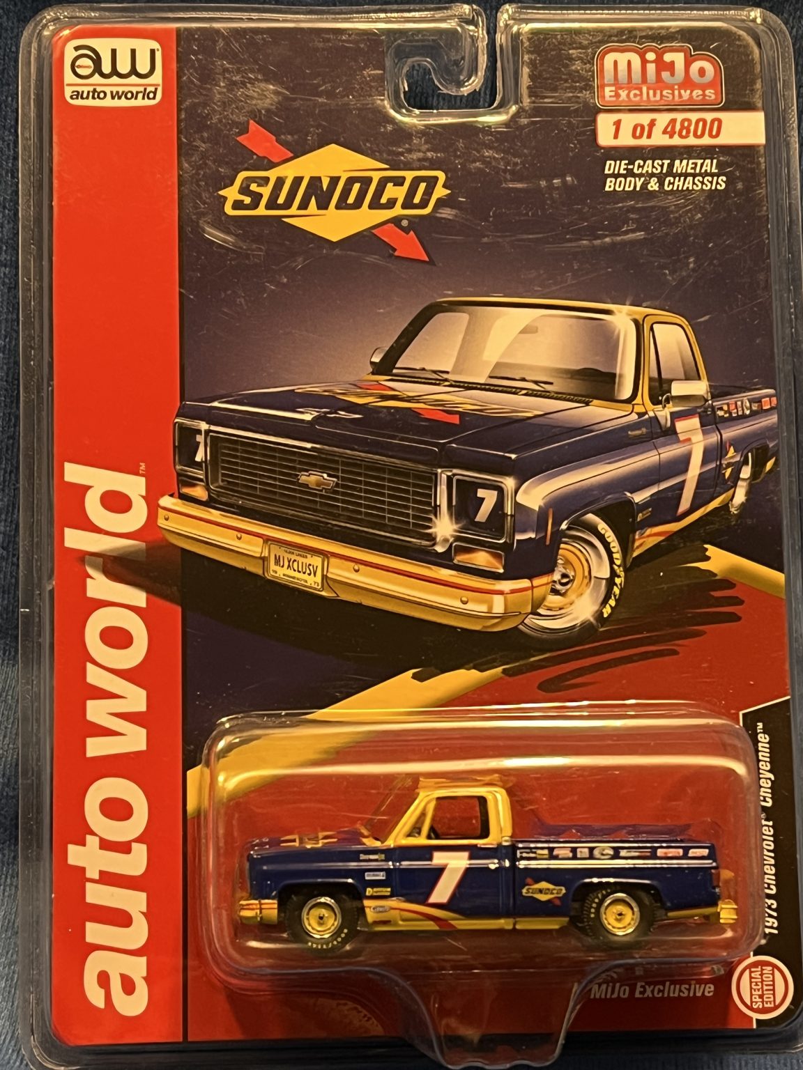 Auto World MIJO Exclusive 1973 Chevrolet Cheyenne - SUNOCO Racing ...